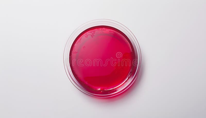 Petri Dish with Liquid Sample on Light Background, Top View Stock Photo ...