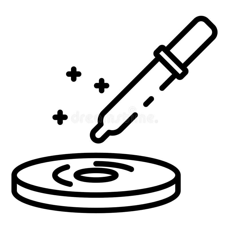 Petri Dish with Pipette Icon, Outline Style Stock Vector - Illustration ... Petri Dish with Pipette Icon, Outline Style Stock Vector - Illustration ...