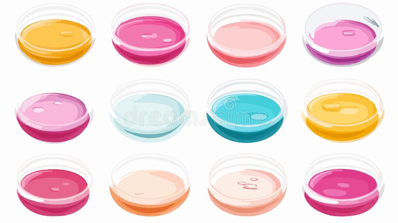 Petri Dish Vector Illustration with Transparent Background Stock ...