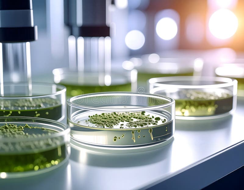 Petri Dishes with E. Coli Bacterial Growth Stock Image - Image of ...