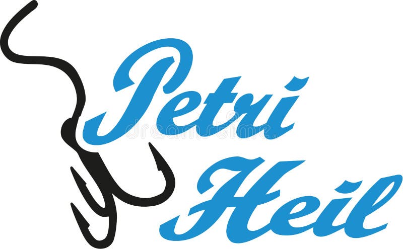 Petri heil with hook stock vector. Illustration of pictogram - 85853018