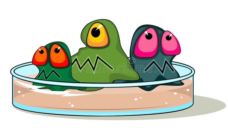 Petri plate with germs stock vector. Illustration of plate - 22473108