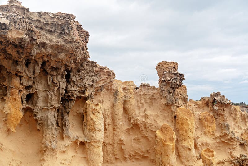 Unique Limestone Solution Tubes Stock Photo - Image of petrified, hard ...