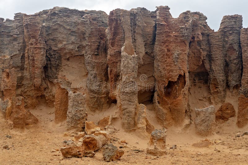 Petrified Limestone Rock Formations Stock Image - Image of cements ...