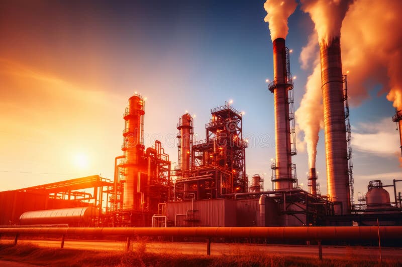 Petrochemical Engineering Industry Created with Generative AI ...