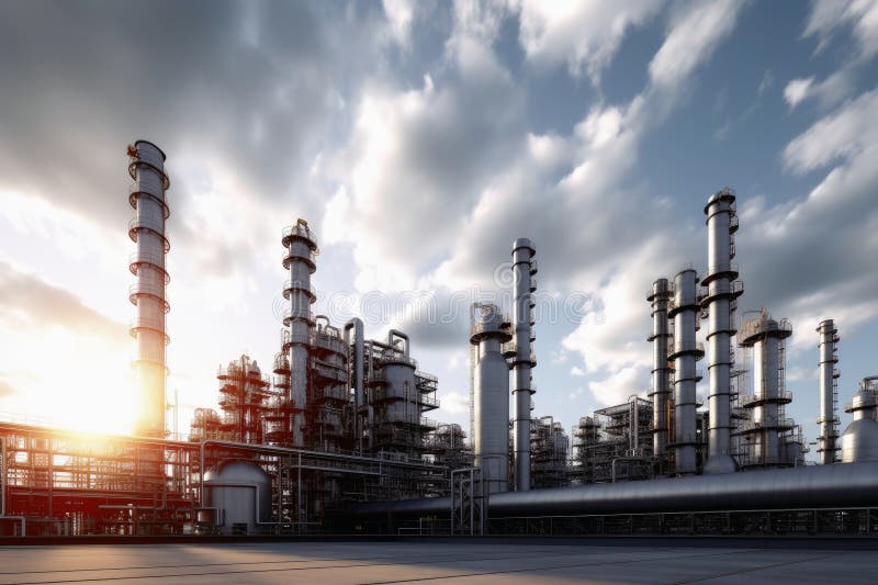 Petrochemical Engineering Industry Created with Generative AI ...
