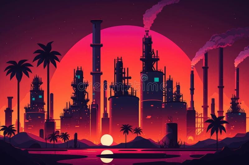 Chemical Towers Stock Illustrations – 235 Chemical Towers Stock ...