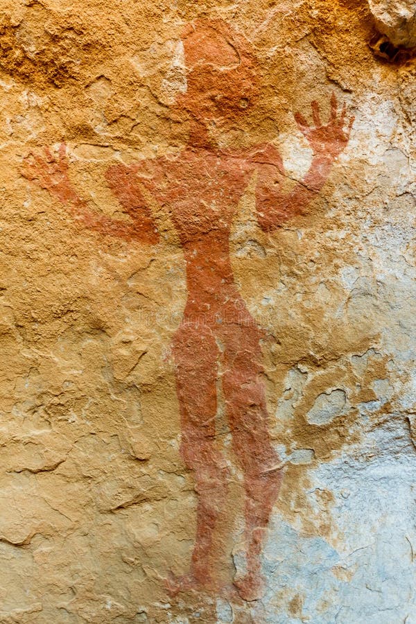 Petroglyphs - Akakus Mountains, Sahara, Libya Stock Photo - Image of ...