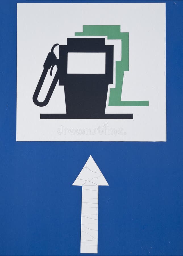 Petrol Filling Station Signal Stock Photo - Image of icon, pole: 28616720