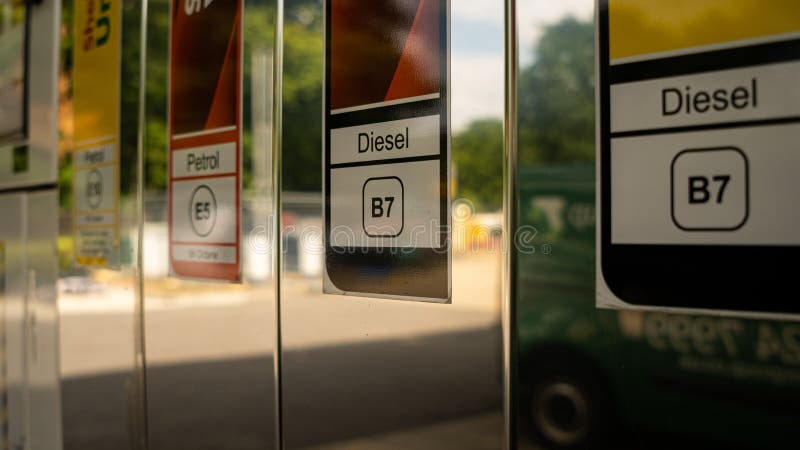 Petrol Gas Display Unit on Petrol Station Editorial Stock Image - Image ...