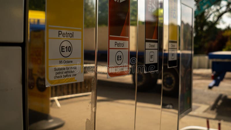 Petrol Gas Display Unit on Petrol Station Editorial Stock Photo - Image ...