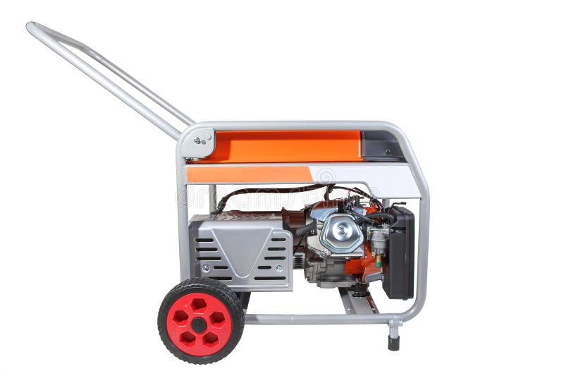 Gasoline Generator on a White Background Stock Image - Image of ...