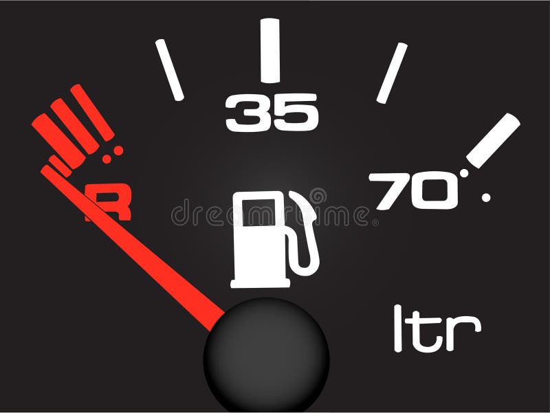 Car Dash Board Petrol Meter Stock Vector - Illustration of control ...