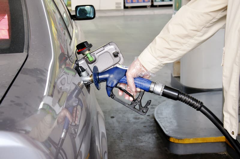At the petrol station. stock image. Image of close, utility - 11081355
