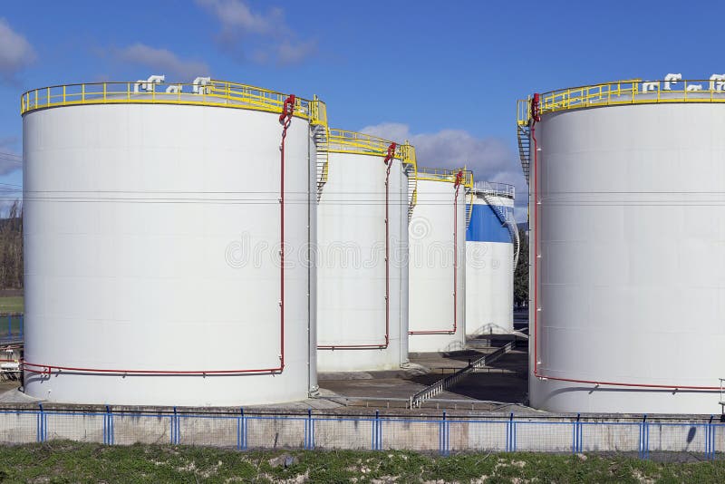 Petrol wharehouse stock photo. Image of fuel, industrial - 90046382