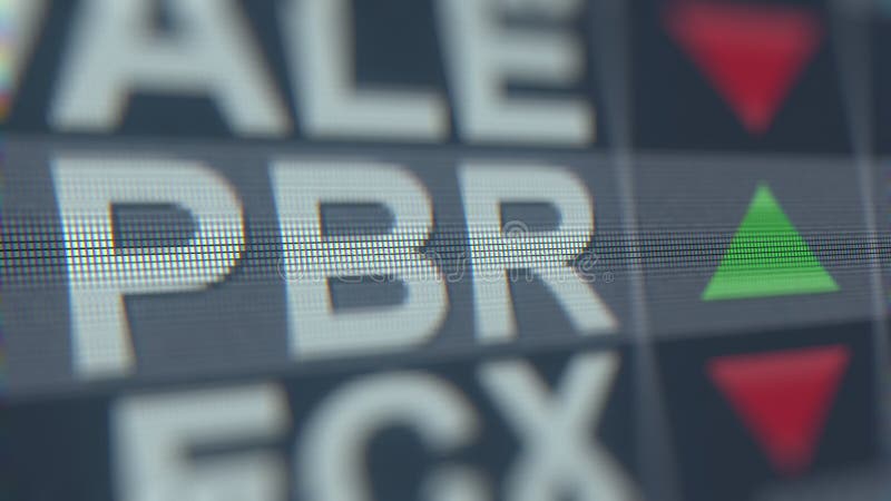 PETROLEO BRASILEIRO ADR PBR Stock Ticker. Editorial 3D Rendering Stock ... PETROLEO BRASILEIRO ADR PBR Stock Ticker. Editorial 3D Rendering Stock ...