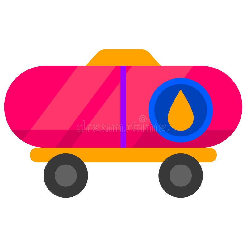 Fuel and Transport Colored Icons Stock Vector - Illustration of buoy ...