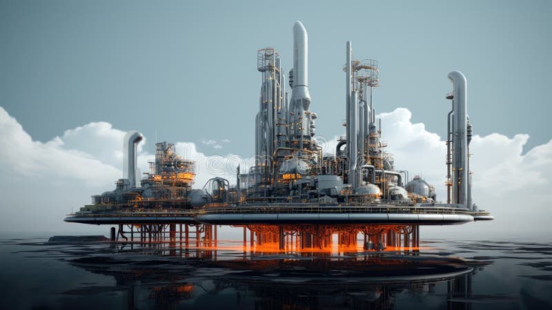 The Petroleum Industry of the Future Stock Photo - Image of investment ...