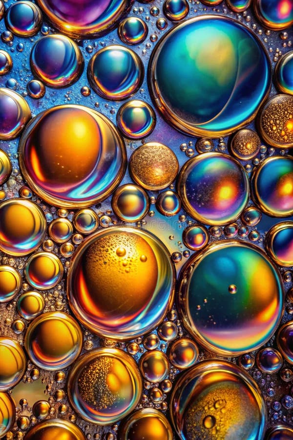 Petroleum Oil Liquid Bubbles Texture Stock Illustration - Illustration ...