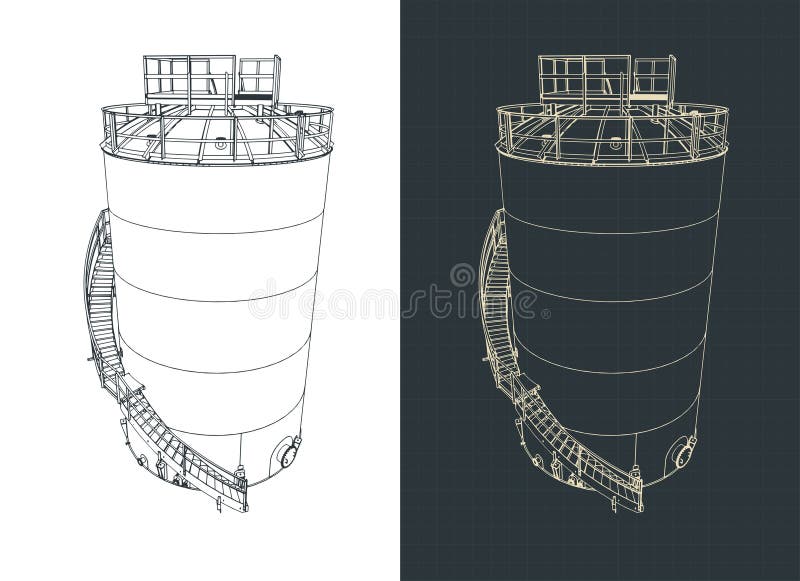 Petroleum product tank stock vector. Illustration of sketches - 318379570