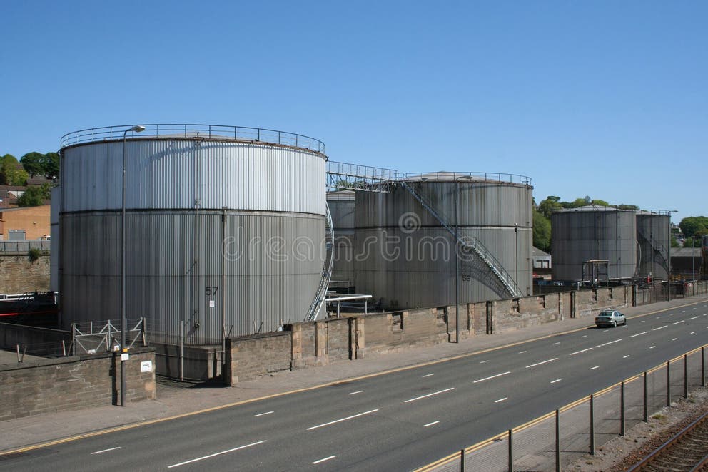 Petroleum storage tanks stock image. Image of storage, fuel - 837167
