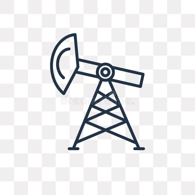 Petroleum Vector Icon Isolated on Transparent Background, Linear Stock ...