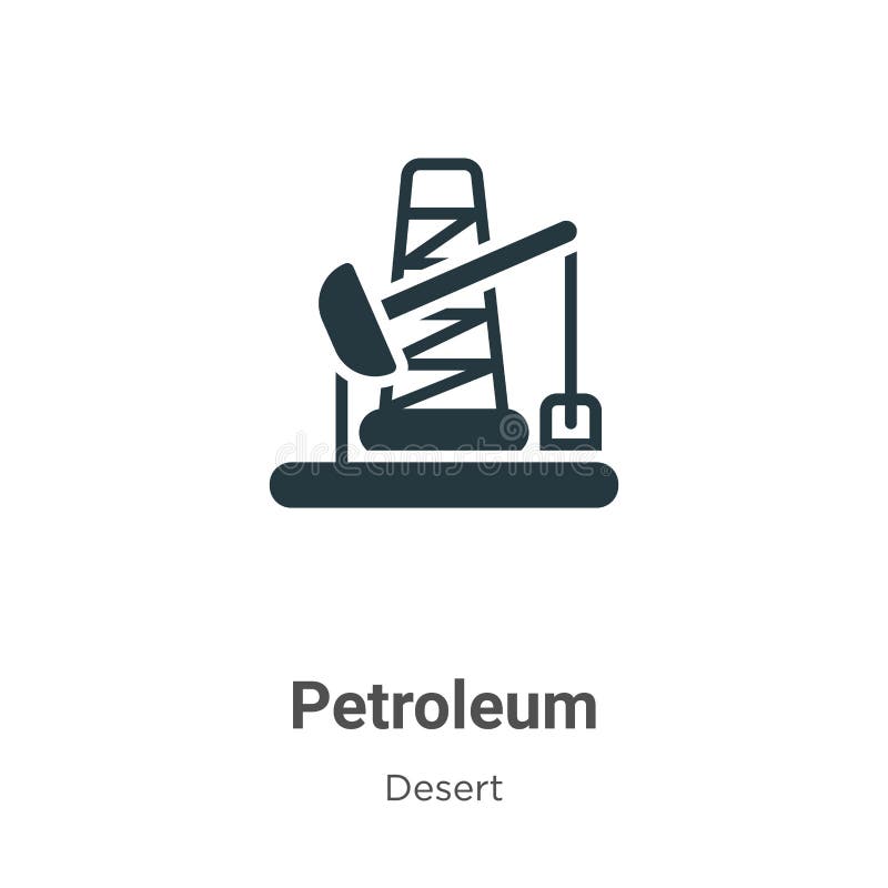 Petroleum Vector Icon on White Background. Flat Vector Petroleum Icon ...