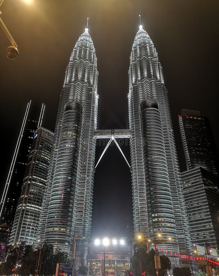Petronas Twin Towers, KLCC editorial stock image. Image of cityscape ...