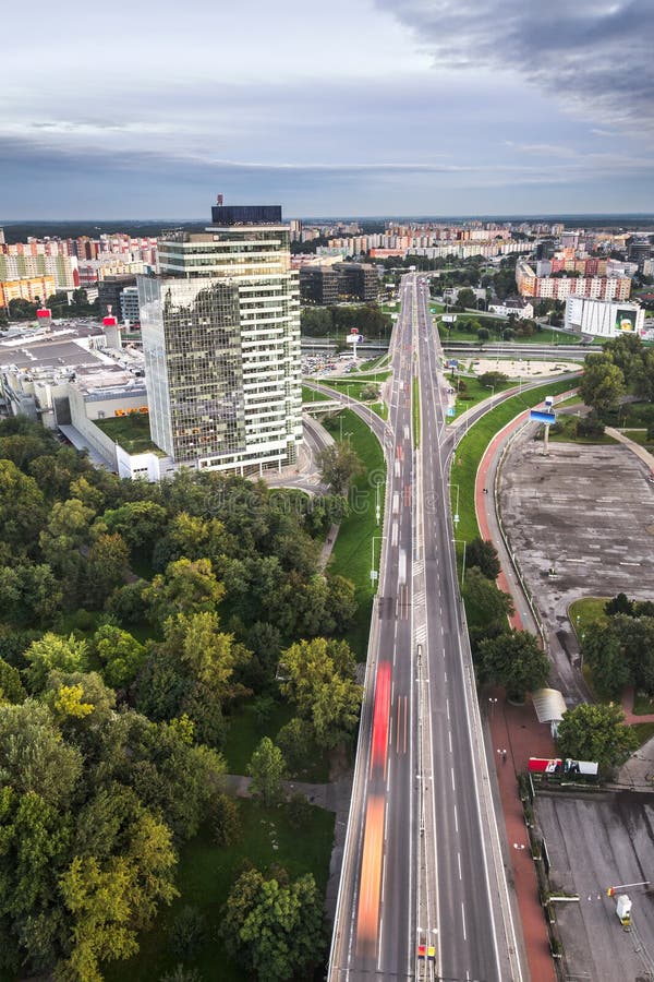 Evening Bratislava - Petrzalka Stock Image - Image of tourism, winter ...