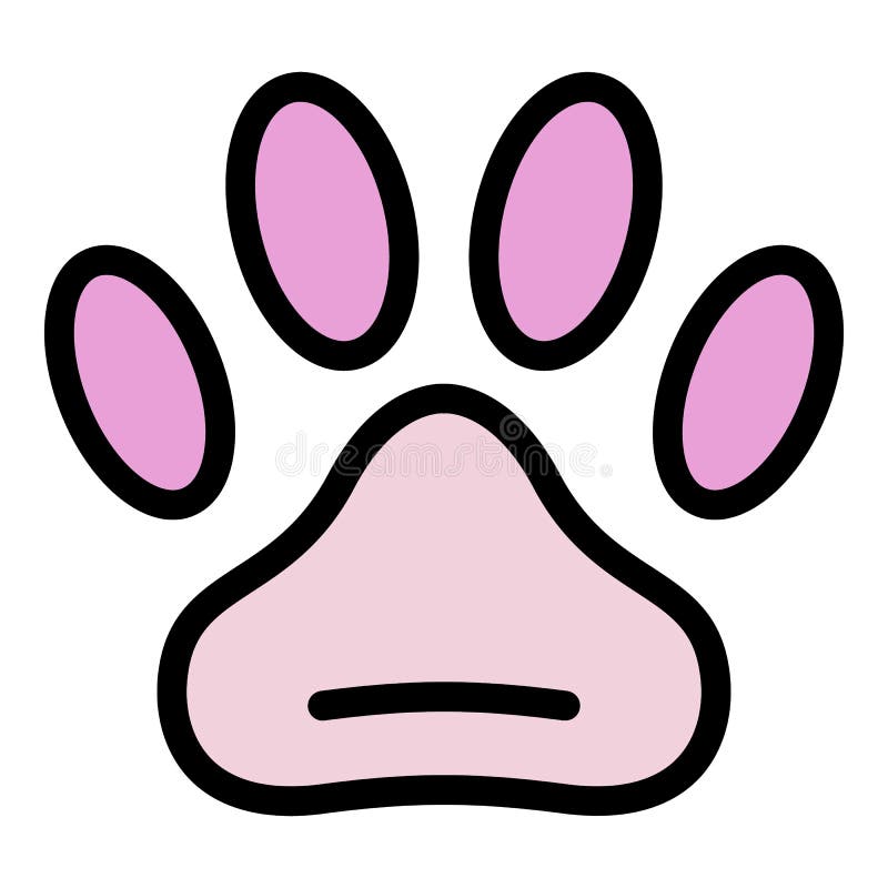 Pets Allowed Icon Color Outline Vector Stock Vector - Illustration of ...