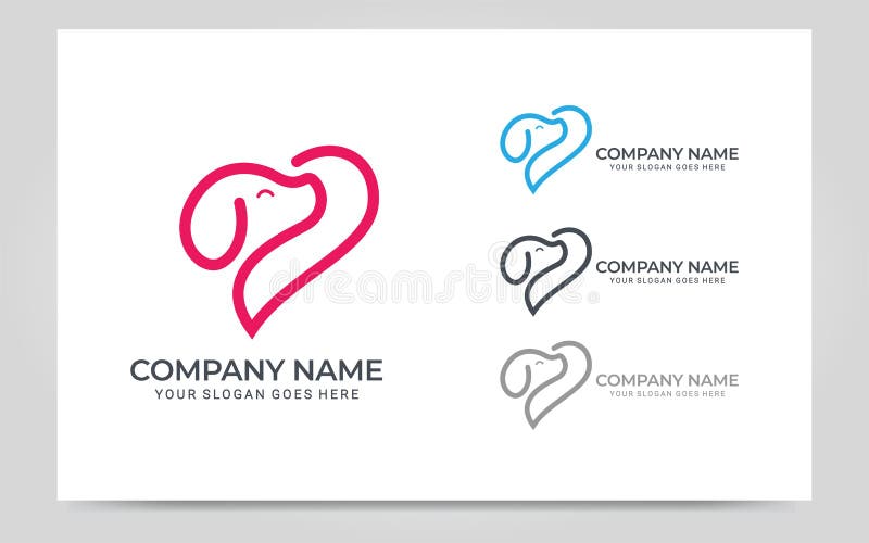 Pets Care Modern Abstract Logo Design. Modern Editable Logo Design ...