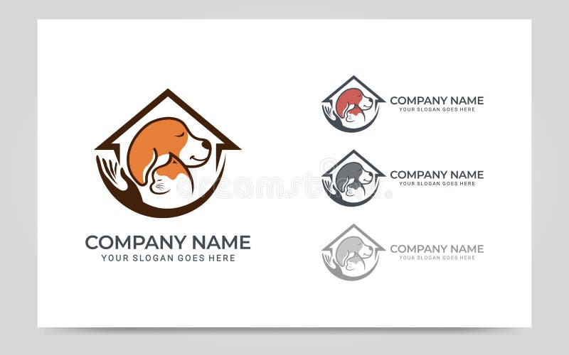 Pets Care Modern Abstract Logo Design. Modern Editable Logo Design ...