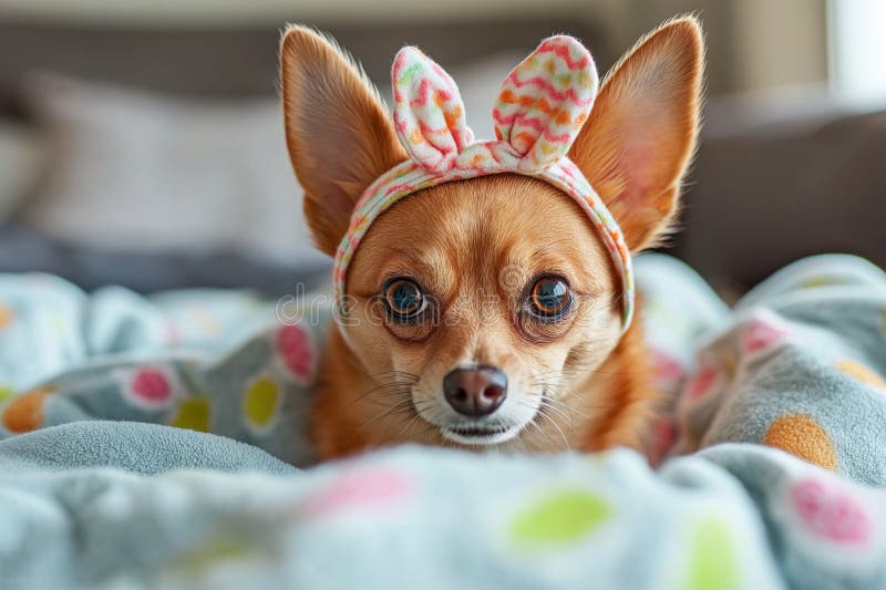 Pets Dressed in Easter Costumes, Playful and Humorous, Pet Theme. Stock ...