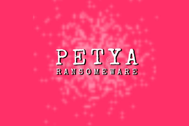 The Petya and Binary Code. the Petya and Ransomware Concept Secu Stock ...