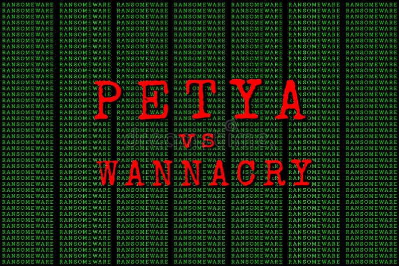 The Petya and Binary Code. the Petya and Ransomware Concept Secu Stock ...