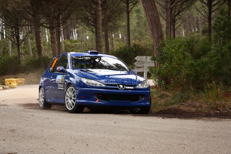 Peugeot 206 RC rally car editorial stock image. Image of held - 69901154