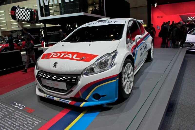 Peugeot 208 T16 editorial photography. Image of swiss - 29675952