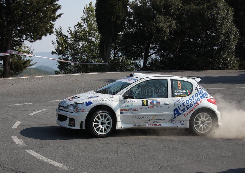 Peugeot 206 Super 1600 Rally Car Editorial Stock Photo - Image of ...