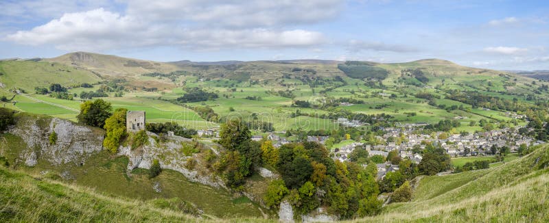 Peveril and Castleton stock photo. Image of peak, castleton - 200602616
