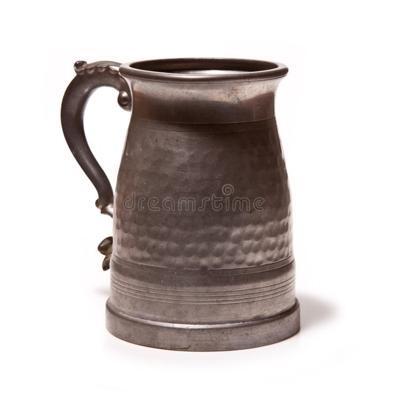 Pewter Beer or Ale Tankard stock photo. Image of handled - 26647872