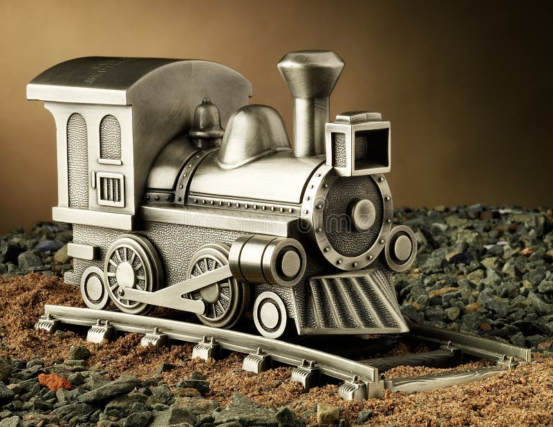 A Product Studio Shot of a Model Steam Engine Train with Track: the ...