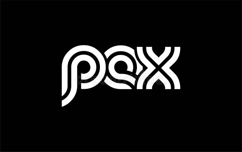 PEX Creative Unique Modern Letter Logo Design Stock Vector ...
