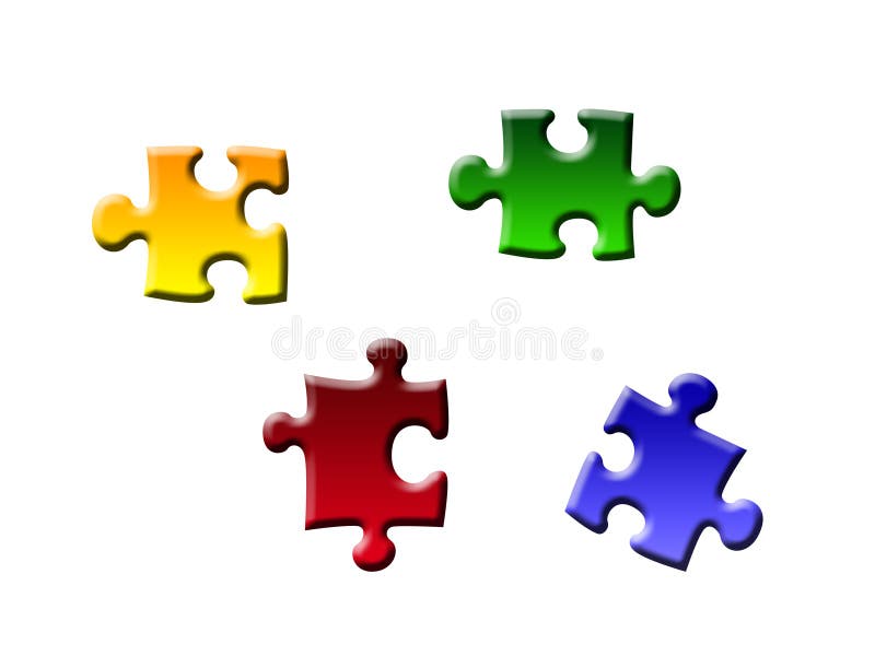 Pezzi di puzzle fotografia stock. Immagine di uniscasi - 6339582