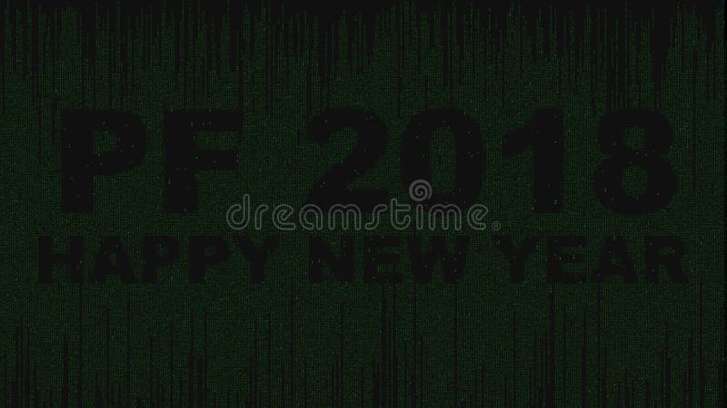 PF 2018 Animation with Dark Shadow Characters. Letters Animation Stock ...