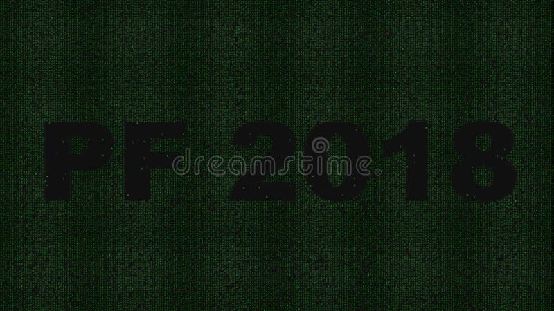 PF 2018 Animation with Dark Shadow Characters. Letters Animation Stock ...