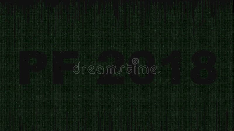 PF 2018 Animation with Dark Shadow Characters. Letters Animation Stock ...