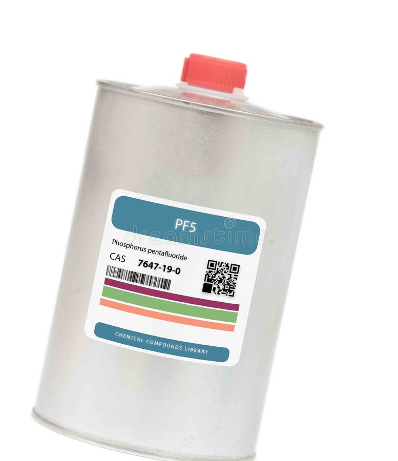 PF5 - Phosphorus Pentafluoride Editorial Stock Image - Image of glass ...