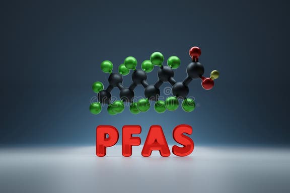 PFAS Per- and Poly-fluoroalkyl Substances - 3D Molecule Conformer ...