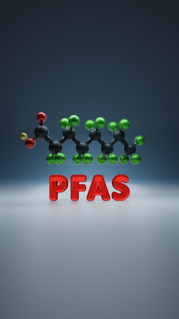 PFAS - Per- and Poly-fluoroalkyl Substances - 3D Molecule Conformer ...