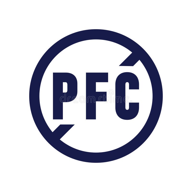 PFC Prohibition Sign. PFC Prohibited, Perfluorinated Compound Stock ...